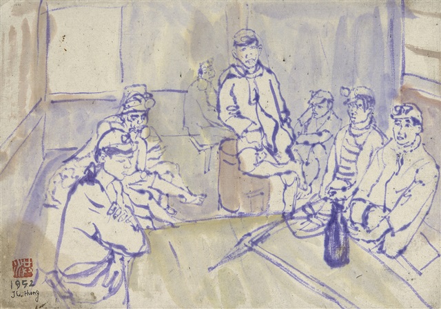 Miners Resting and Talking | TFAM